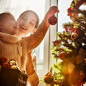 Engaged Wreath Ceramic Christmas Tree Ornament Collectible Holiday Keepsake 2.875" Round Ornament in Decorative Gift Box with Bow- Perfect and Unique Engagement Gifts for The Couple!