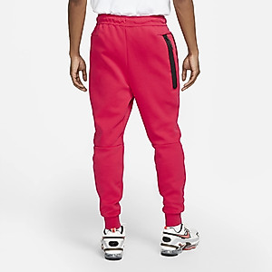 Nike Sportswear Tech Fleece Men's Joggers (Large, Very Berry/Pomegranate/Black)