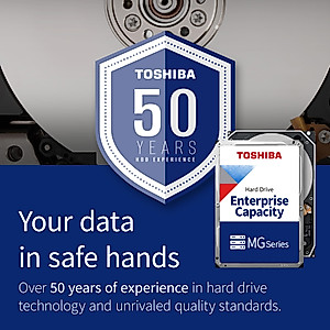 Toshiba MG Series Enterprise 10TB 3.5’’ SATA 6Gbit/s Internal HDD 7200RPM 550TB/year 24/7 Operation. MG06ACA10TE