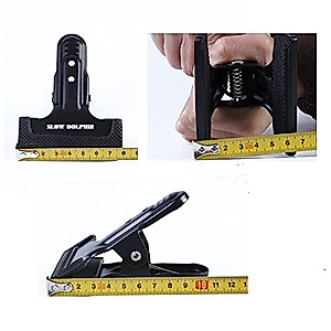SLOW DOLPHIN Tripod Camera Clip Clamp Flash Reflector Holder Mount with 1/4 Inch Screw 360 Degree Swivel for Studio Backdrop Camera SLR, Digital SLR, Video Came（Black）