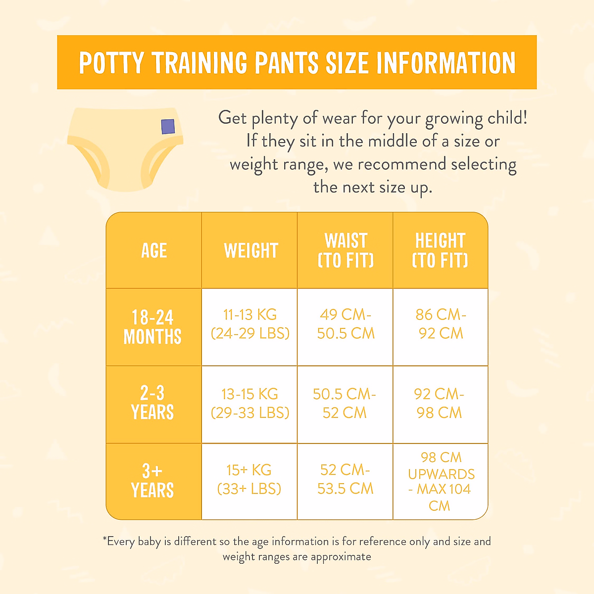 Bambino Mio, Potty Training Pants, Light Pink, 18-24 Months, (TP18-24 D)