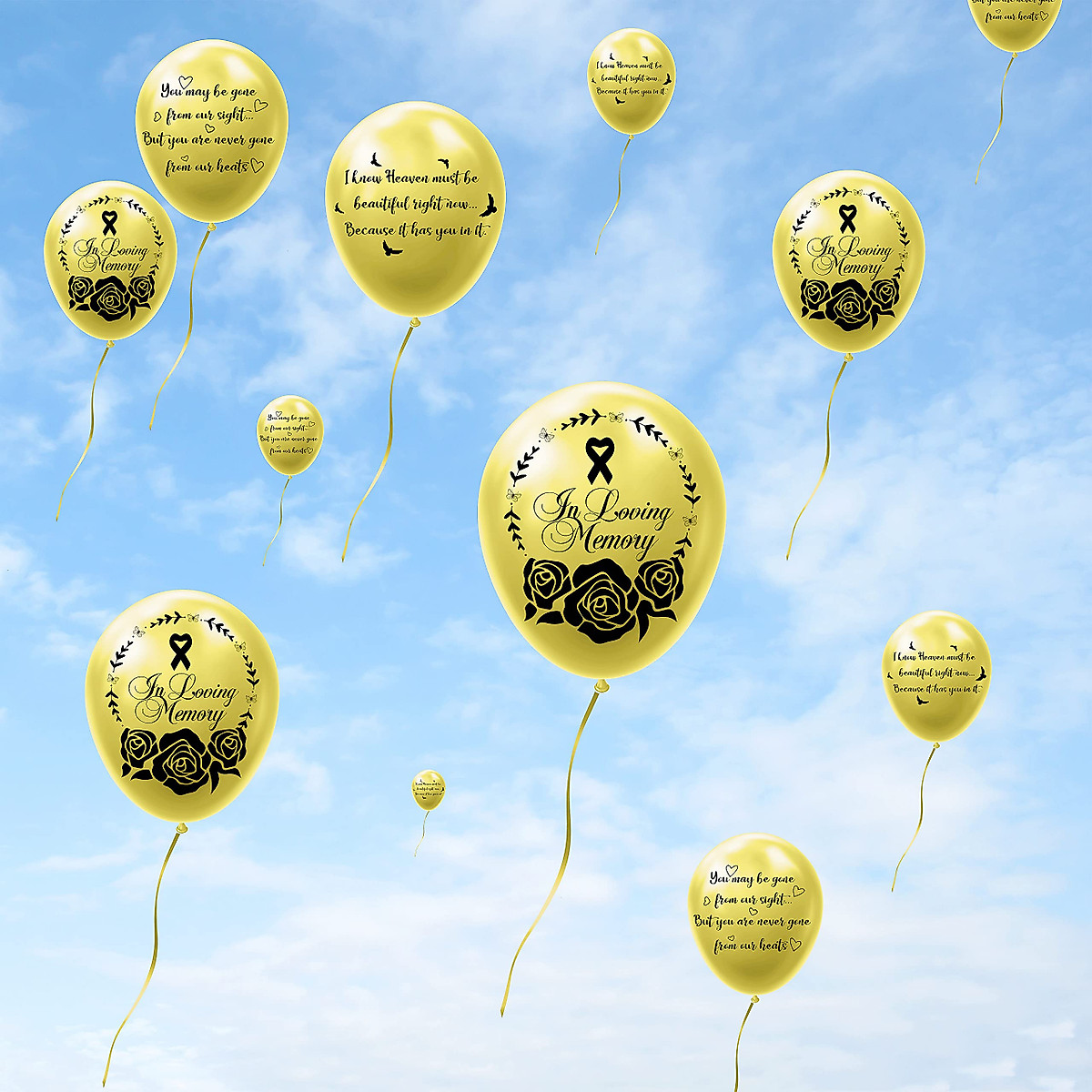 18Pcs Bereavement Memorial Latex Balloons Funeral Remembrance Balloons For Loss Of Father Mother Loved One Husband Son Condolences In Loving Memory Miss You Forever Memorial Decorations