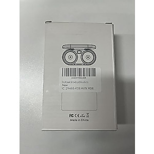 Doohoeek Snowboard Ski Helmet Headphones, True Wireless Earbuds Bluetooth with Charging Box for Audio Ready Helmet, 50+ Hours Work Time Headsets LED Display for Snowboarding Skiing Climbing Biking