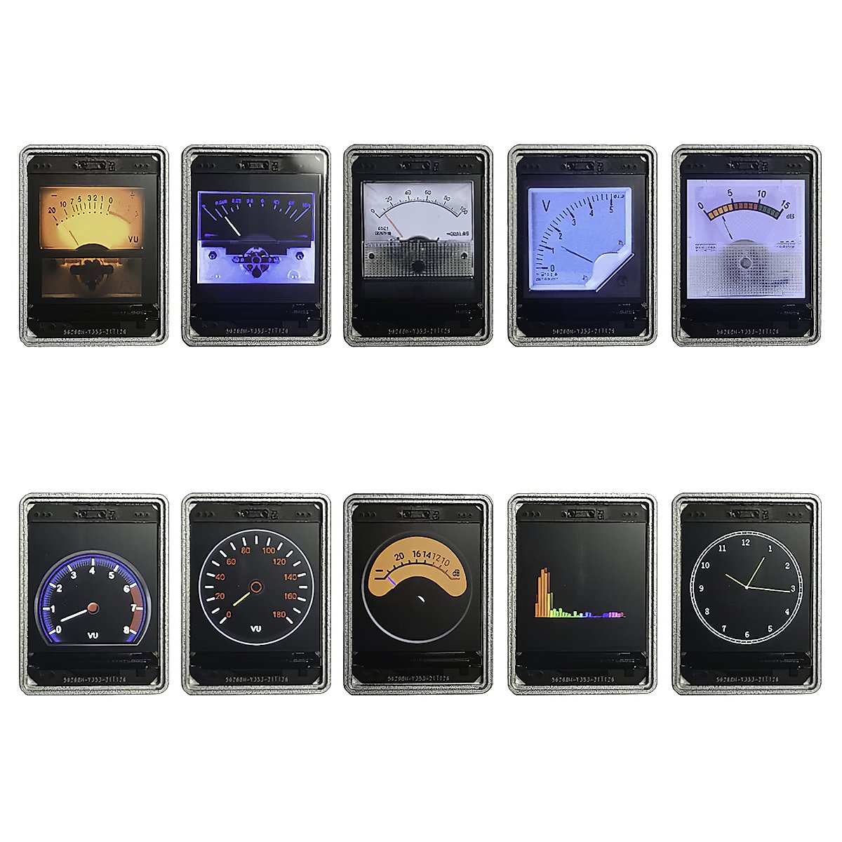 Vastarry Mini 1.3" LCD Stereo Voice Control Music Spectrum Amplifier Audio Level Indicator Rhythm Analyzer Rhythm Light VU Meter