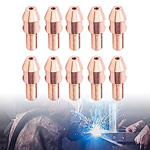 10Pcs Welding Contact Tip, Arc Welding Nozzle for Screw M12 Submerged Arc Welding Accessory Arc Welding Tip Welder Tool(0.4)