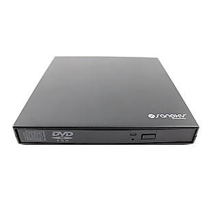 SANOXY Slim USB 2.0 External Portable 24x CD-Rw.8xDVD 24xcd-ROM USB Combo DRIVE-USB2-CDDVDCOMBO (Black)