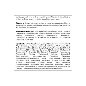 DRMTLGY Peptide Night Cream Face Moisturizer. Fragrance Free and Oil Free Hydrating Facial Moisturizer for All Skin Types. 2.1 oz