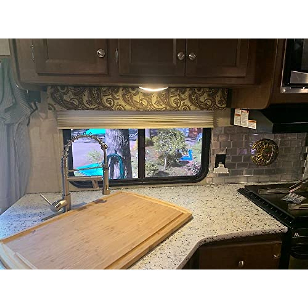 RecPro RV Blinds Pleated Shades | Cotton | RV Window Shades | Camper | Trailer (20" W x 38" L)