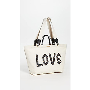 Rebecca Minkoff Women's Sienna Tote, Natural, Off White, Graphic, One Size