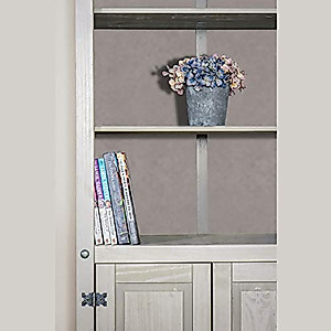 Furniture Dash Wood Bookcase Library with Doors Corona Gray