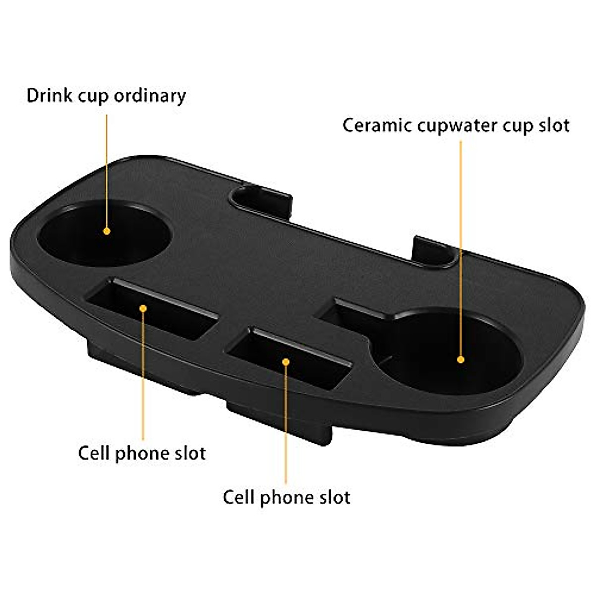 2PCS Chair Tray, Cup Holder for Chair Large Utility Clip On Chair Table/Tray for Carrying Phone/iPad/Water Cups/Books/Snack Tray