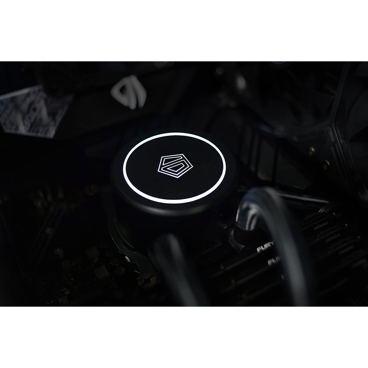 ID-COOLING FROSTFLOW X 240 CPU Water Cooler AIO Cooler 240mm CPU Liquid Cooler White LED 2x120mm PWM Fans, Intel 1700/1200/115X, AMD AM5/AM4