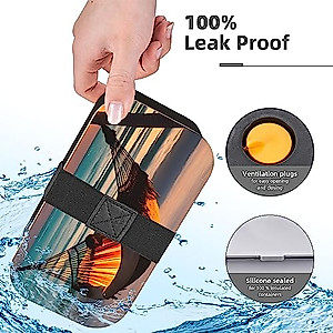 Sunset Beach Hammock Adult Lunch Box, Bento Box, With Cutlery Set Of 3, 2 Compartments, Rectangular, Lunch Box For Adults