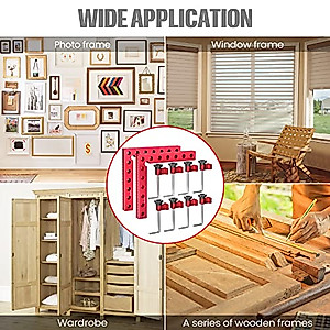 90 Degree 5.5" Aluminum Corner Clamps for Woodworking - 4 Pack Positioning Clamping Squares for Boxes, Cabinets, Drawers
