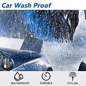 Anina Antenna Mast Replacement 3.8 Inch for 2010-2014 Ford Mustang, 2013-2023 Ford Transit, 2013-2019 Lincoln MKZ AM/FM Radio Stubby Aerial Short Antenna Mast Black Aluminum Car Wash Proof