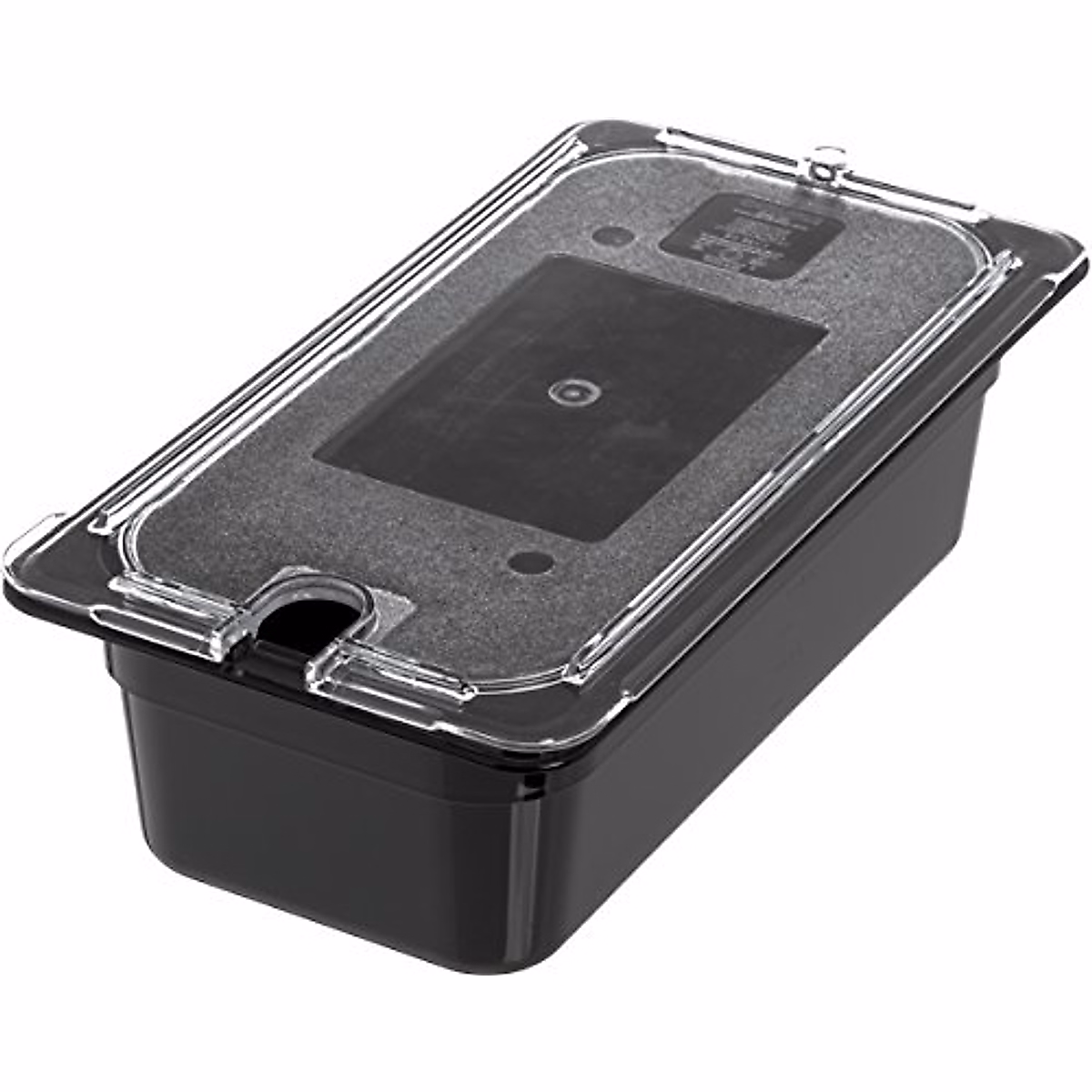 Carlisle FoodService Products 3066103 StorpPlus Third Size Food Pan, Polycarbonate, 4" Deep, Black