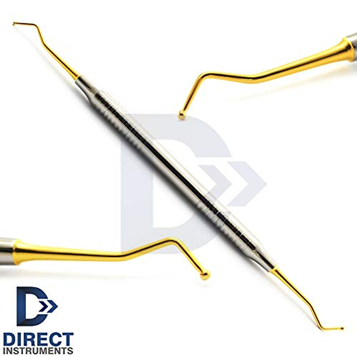 4Pcs Set Dental Light Weight Gold Titanium Coated Restorative Composite Amalgam Filling Instruments Scalers