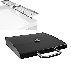 Hard Cover Hood for Blackstone 22 Inch Tabletop Griddle and Universal Grill Foldable Warming Rack/Shelf for Blackstone 17'' 22'' 28'' 36''