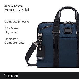 TUMI - Alpha Bravo Academy Brief - Compact Laptop Briefcase - Travel Laptop Bag - 11.8" X 15.5" X 2.0" - For 15" Laptop - Navy