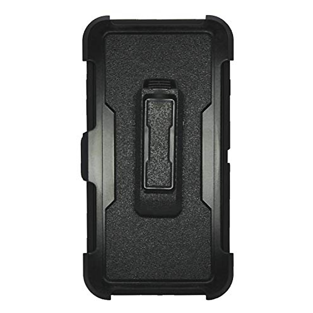 Hand-e Muscle Case for Apple iPhone 8 Plus / iPhone 7 Plus, Triple Layer Protection (Defender), Drop Proof, Hands Free Kickstand & Belt Clip – Black/Black