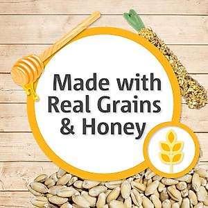 Vitakraft Crunch Sticks Honey Flavor with Added Calcium Chinchilla Treat (2 Sticks), 3.5 oz, Brown