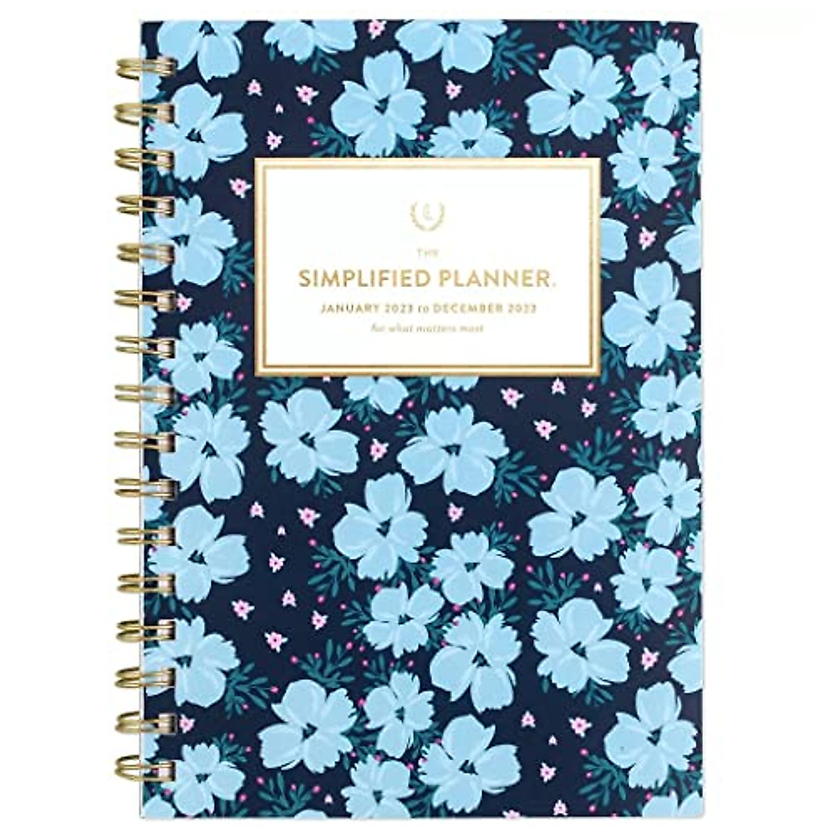 At-A-Glance Emily Ley 2023 Simplified Planner Weekly/Monthly 8.5" x 5.375", Floral