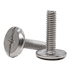 cSeao 25-Pack 1/4"-20 x 1-1/2 Inches Hurricane Bolts, Sidewalk Screws Bolts, 304 Stainless Steel