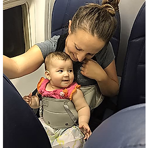 Primo LapBaby - Ergonomic, Adjustable, and Portable Infant Seating Aid for Travel, Feeding, and Working from Home with Animal Print Drop Cloth