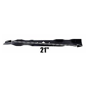USA Mower Blades 2 AYP340BP Mulching Blade Fits AYP Craftsman 0134149 24676 422719 424752 531005085 531307223 Length 21 in. Width 2-1/4 in. Thickness .134 in. Center Hole 5 PT ST 42 in. Deck