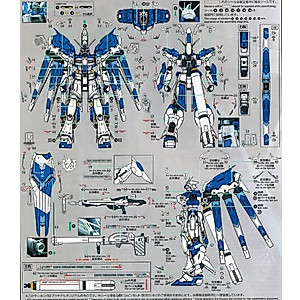 ANSAI Decals Decal Fluorescent fits Hobby RG 1/144 Hi Nu Hi v Scale Model kit