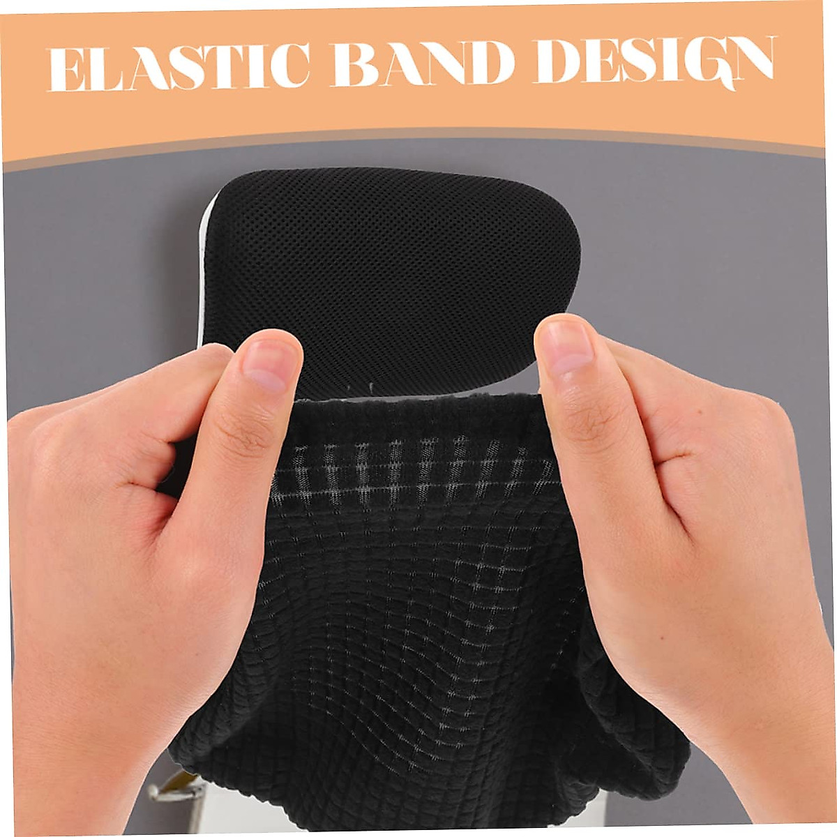 IMIKEYA 10 Pcs Swivel Chair Head Pillow Cover Recliner Sofa Cover Computer Chair Head Cushion Sleeve Chair Headrest Replacement Cover Car Waterproof Fabric Table to Rotate Neck