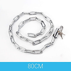 1Pc Stable and Durable Motorcycle Chain Lock Long Door Lock Mountain Bike Chain Lock