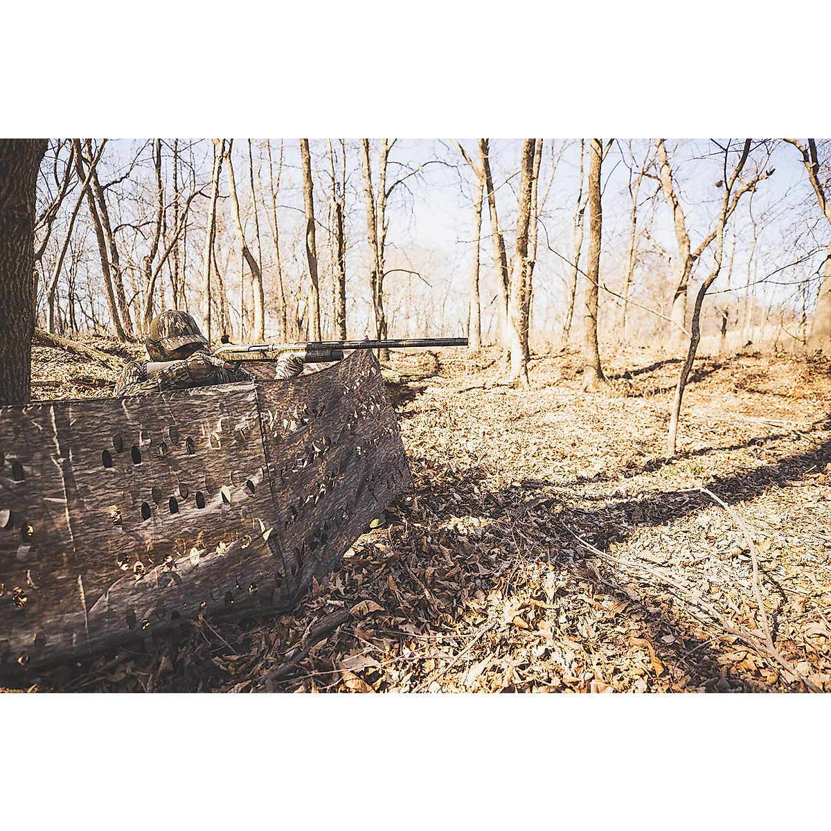 The Grind Knee Blind, Collapsible Quick Setup and Take-Down Run-and-Gun Turkey Blind, Mossy Oak Bottomland Camo