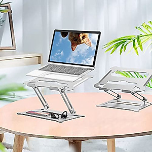 Laptop Stand,Suturun Ergonomic Detachable Computer Stand for Laptop Riser for Desk,Portable Aluminum Laptop Stand Riser Holder Notebook Stand Compatible with 10 to 15.6 Inches Notebook Computer