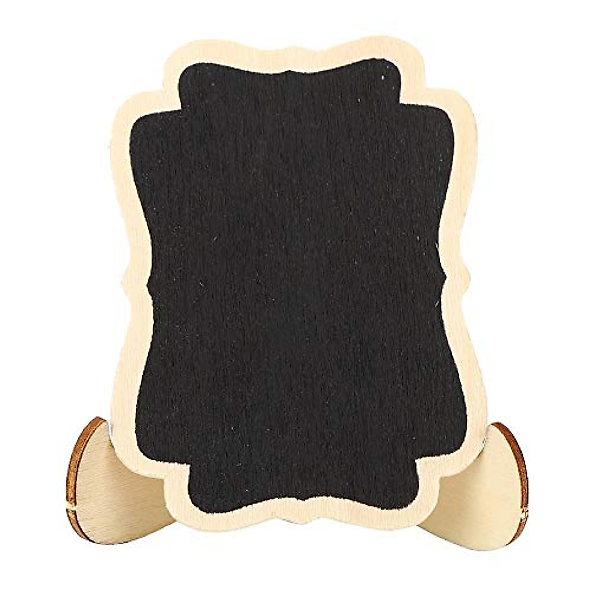Taidda Mini Chalkboard Sign, 10Pcs Wooden Blackboard Small Chalkboard Labels with Easel Stand for Food Labels, Table Numbers, Weddings Party Decorationrd