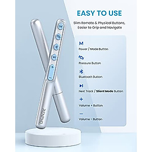 RENPHO FSA HSA Eligible Eyeris1 Eye Massager, Migraine Massager with Heat & Remote Wand, Compression, Silent Mode, Bluetooth, Heated Eye Mask for Eye Strain Relief, Birthday Gifts for Her Him