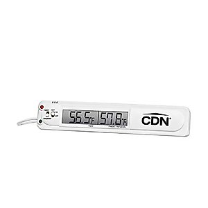 CDN TA20 Audio Visual Refrigerator Freezer Alarm White, 8"