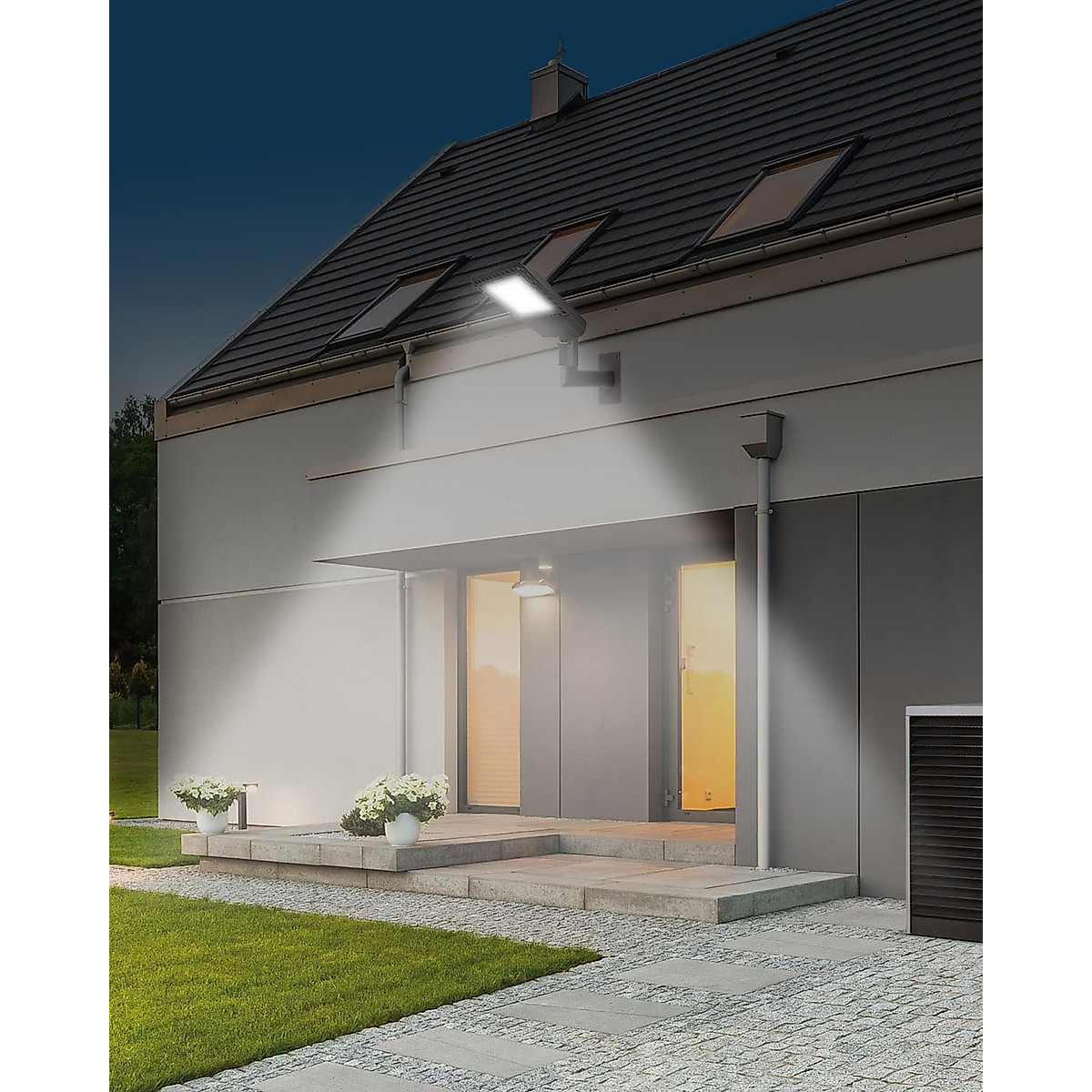 YXL 90 Degree Wall Mount Bracket with 2-3/8in OD Tenon, Wall Mount L Shape Bracket for LED Street Lights Parking Lot Lights Street Lights Shoebox Area Lights, Heavy Duty Steel, Dark Bronze, 2 Pack