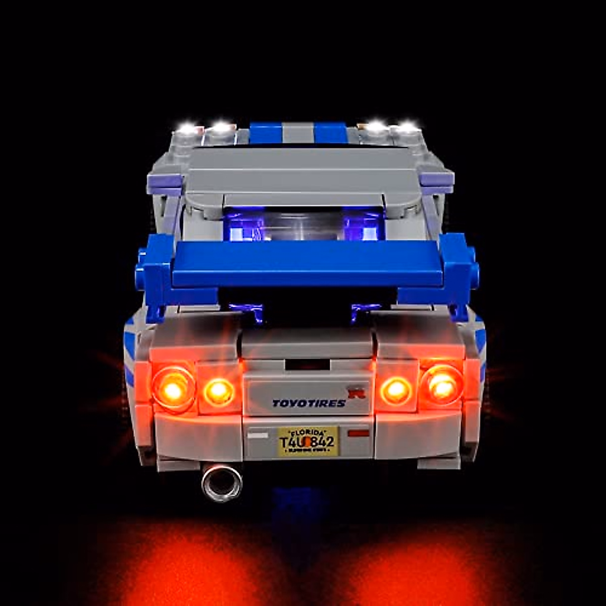 LIGHTAILING Light for Lego- 76917 2-Fast-2 Furious Nissan Skyline GT-R (R34) - Led Lighting Kit Compatible with Lego Building Blocks Model - NOT Included The Model Set