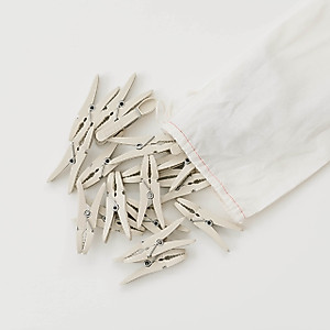 GREENLEAF CLASSICS Super Tough Clothespins. Heavy Duty and Durable. Great for Hanging up Laundry, or Multipurpose Around The House. (Tan) Set of 24