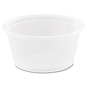Dart 200PC 2 oz Clear PP Portion Container (Case of 2500)