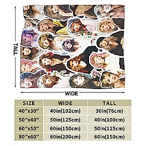 Blanket Stevie Nick Soft and Comfortable Warm Fleece Blanket for Sofa, Office Bed car Camp Couch Cozy Plush Throw Blankets Beach Blankets