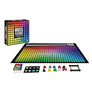 HUES and CUES - Vibrant Color Guessing Board Game for 3-10 Players Ages 8+, Connect Clues and Guess from 480 Color Squares