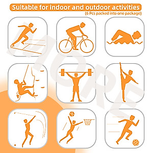 6 Pcs Skull Cap Sweat Wicking Helmet Liner Breathable Cycling Beanie White Running Sports Hat Cooling Head Wraps for Men (White Pack)