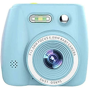 Jiaanu Children's Camera Best Birthday Gifts for Age 3-8Portable Children's Camera,Kids Digital Video Camera for (Color : Blue, Size : 32G)