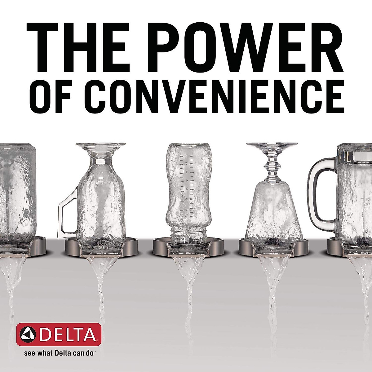 Delta Faucet Metal Glass Rinser for Kitchen Sinks, Kitchen Sink Accessories, Bar Glass Rinser, Champagne Bronze GR250-CZ