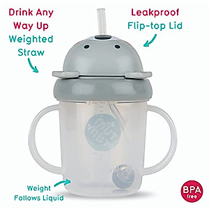 TUM TUM Tippy Up Free Flow Sippy Cup (No Valve), Sippy Cup for Toddlers, 200ml, BPA Free (Kevin Koala)