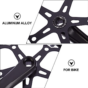 BESPORTBLE Single Crankset MTB Crankset 52T 170mm Crank Arm Mountain Bike Crankset for Single Bike, Road Bicycle, Fixed Gear