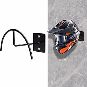 DIYIIRON 4PCS Wall Mounted Hat Rack Helmet Rack Multifunctional Display Rack,Metal Hat Holder Helmet Display Hanger for Hat,Helmet,Coat,Black