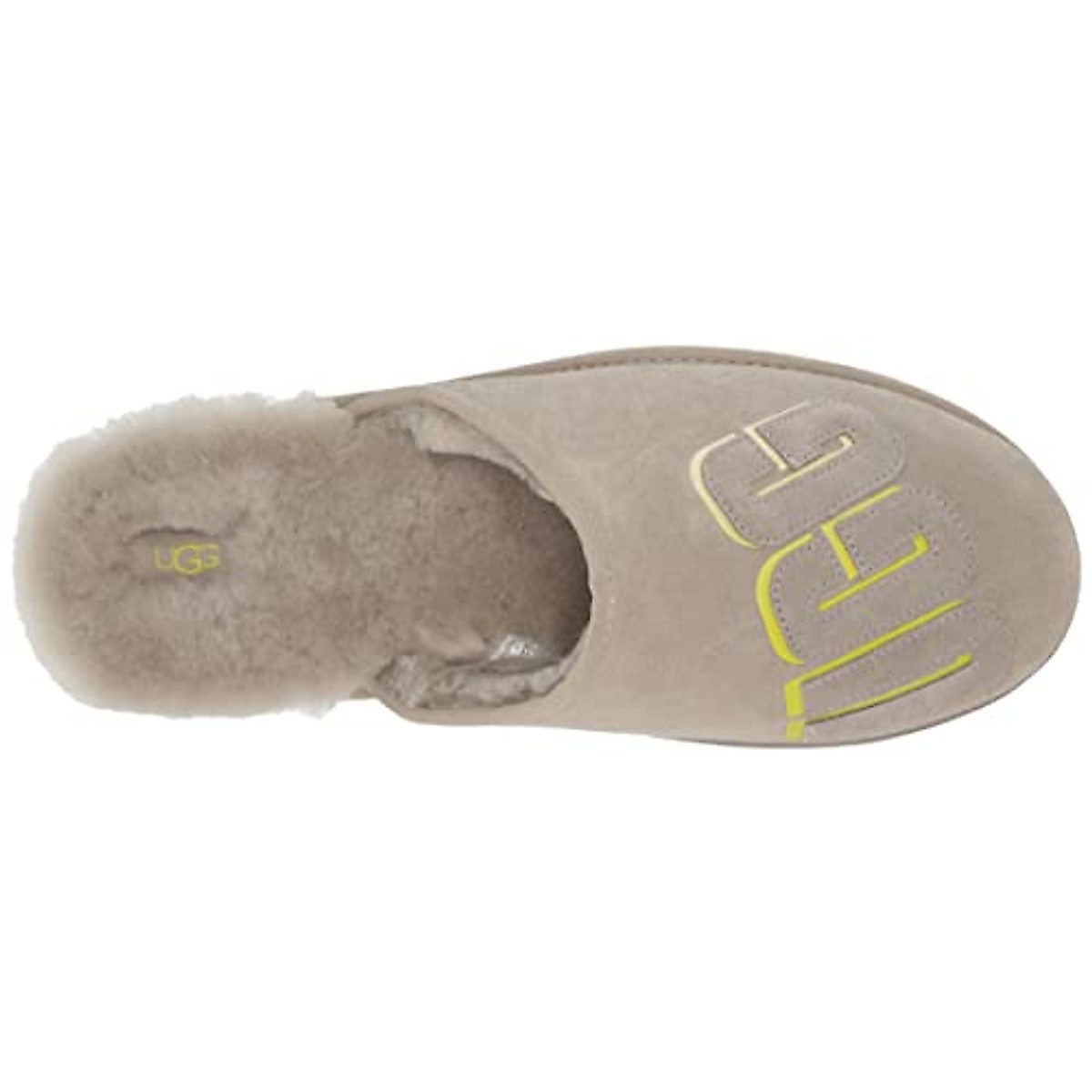 UGG Men's Scuff Graphic Shadow Slipper, Pumice, 11